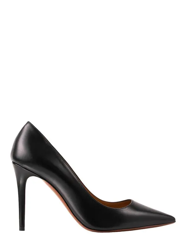 Ralph Lauren Tenney 95 Mm Goatskin Pumps - Black