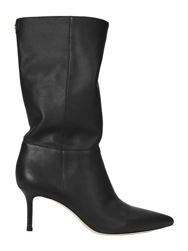 Ralph Lauren Leannah Nappa Leather Boots - Black