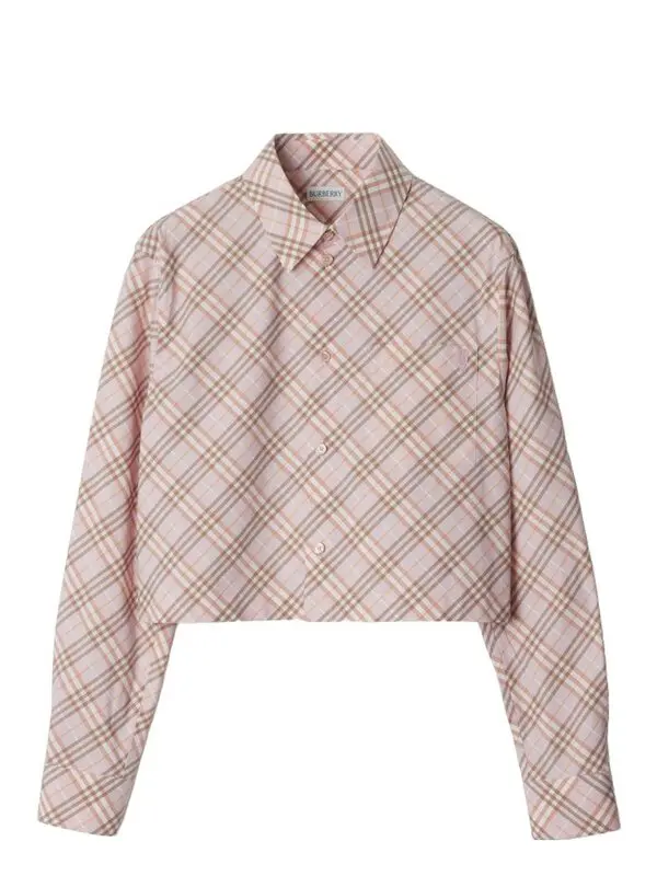 Burberry Cropped Check Shirt - Floss