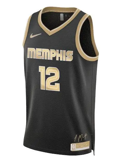Nike Nba Mvp Ja Morant Memphis Grizzlies 2024 Select Series Dri-fit Swingman Jersey - Club Gold/black