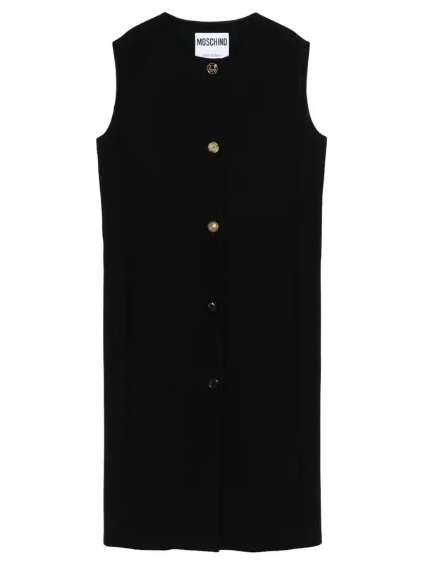 Moschino Crepe Midi Dress - Black