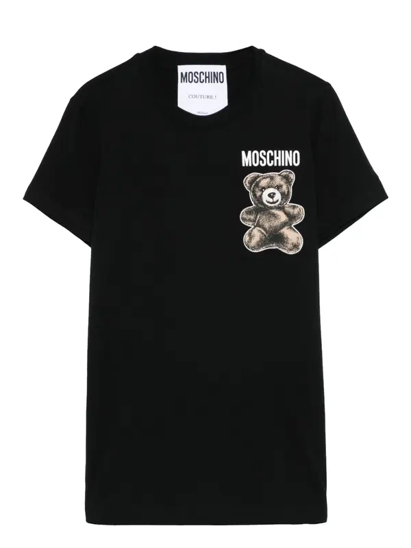 Moschino Leo Teddy-print T-shirt - Black