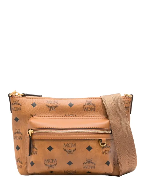 Mcm Aren Messenger Bag - Brown