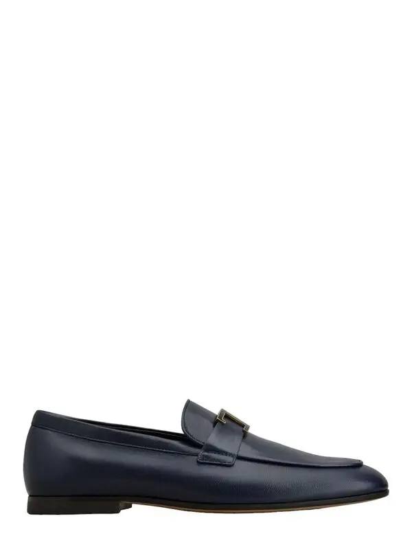 TOD'S Logo-plaque Loafers - Blue