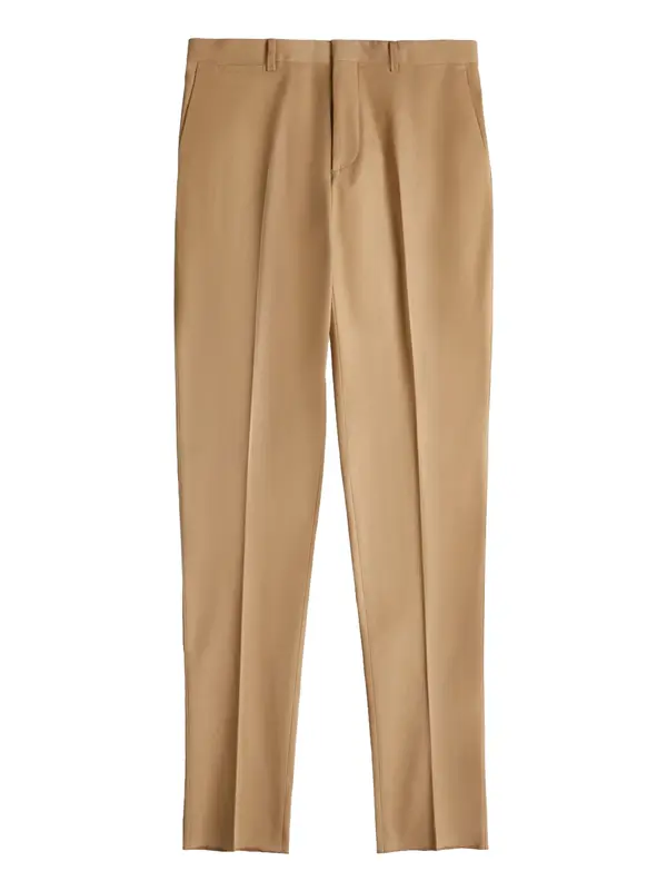 TOD'S Pressed-crease Tapered Trousers - Neutrals