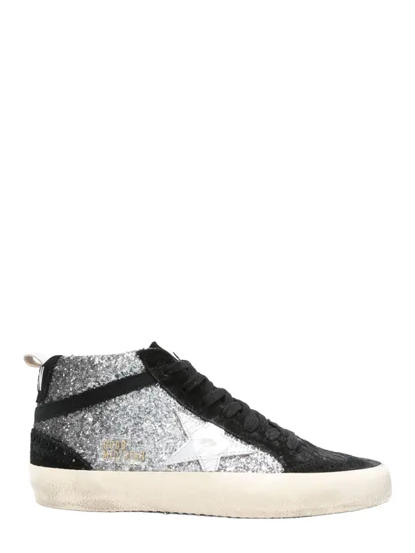 GOLDEN GOOSE Mid Star Sneakers - Black