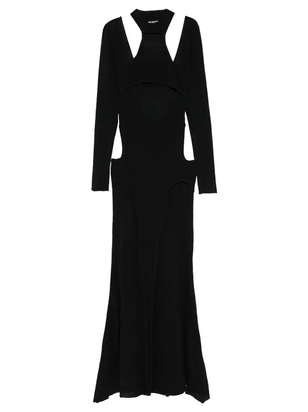 HAN KJØBENHAVN Fine-ribbed Maxi Dress - Black