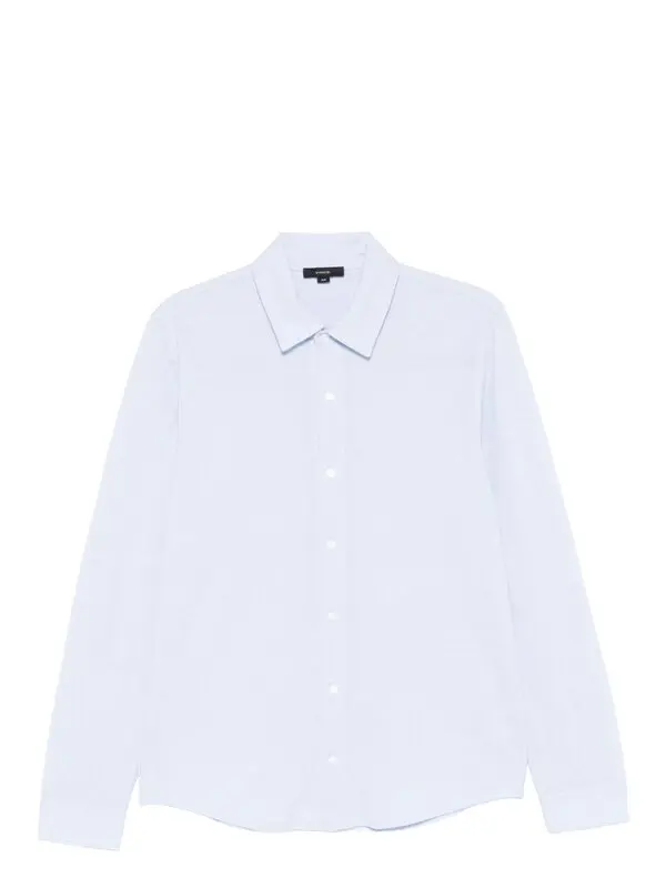Vince Piqué-weave Cotton Shirt - Blue