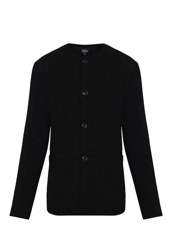 Giorgio Armani Single-breasted Jacket - Black