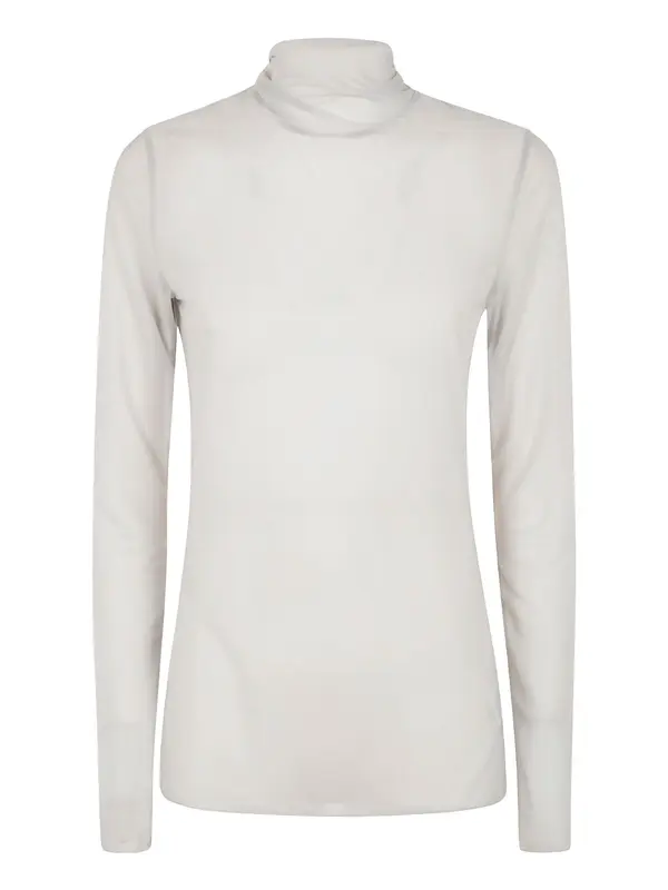 Yohji Yamamoto Turtleneck Top - White