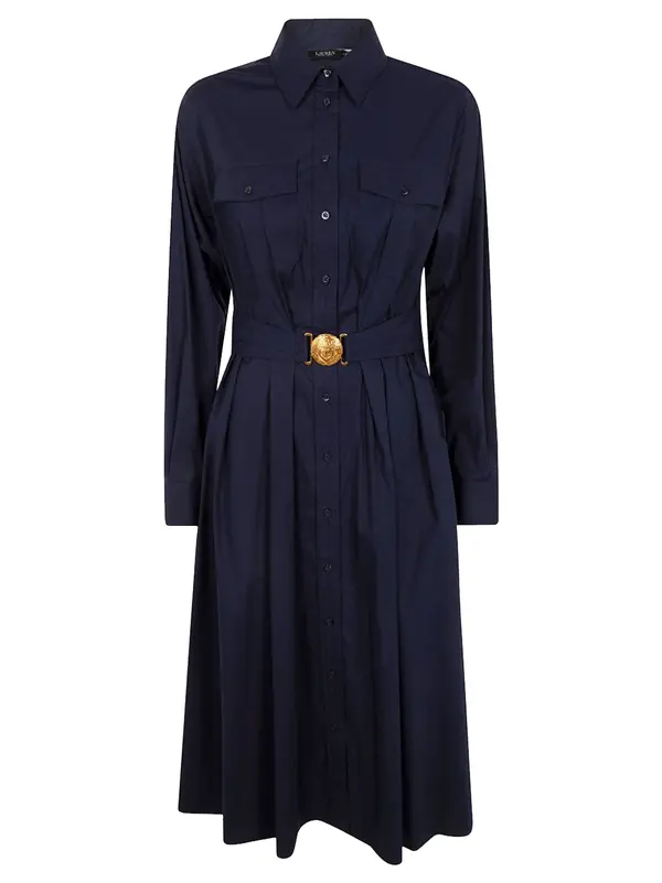 Ralph Lauren Shirt Midi Dress - Blue
