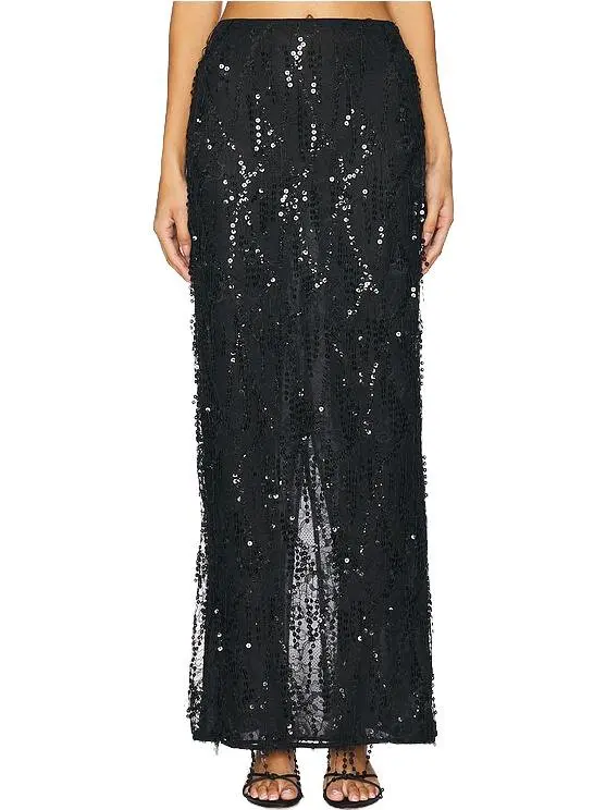House Of Harlow 1960 X Revolve Padma Maxi Skirt - Black