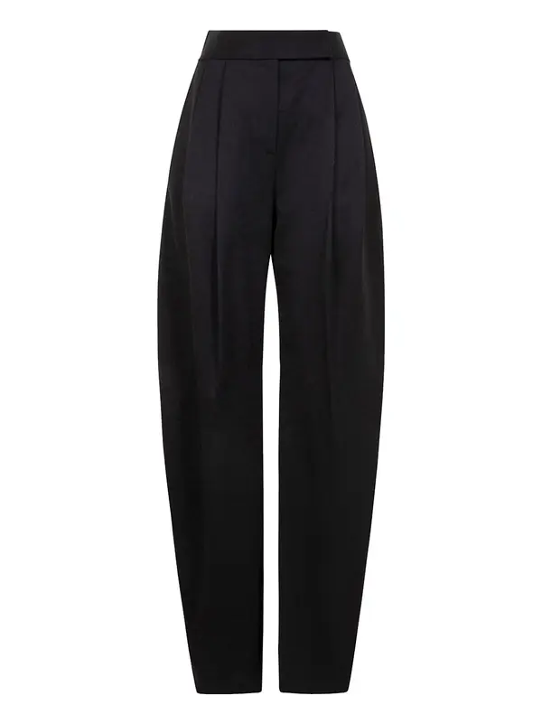 Attico Pleated Trousers - Black