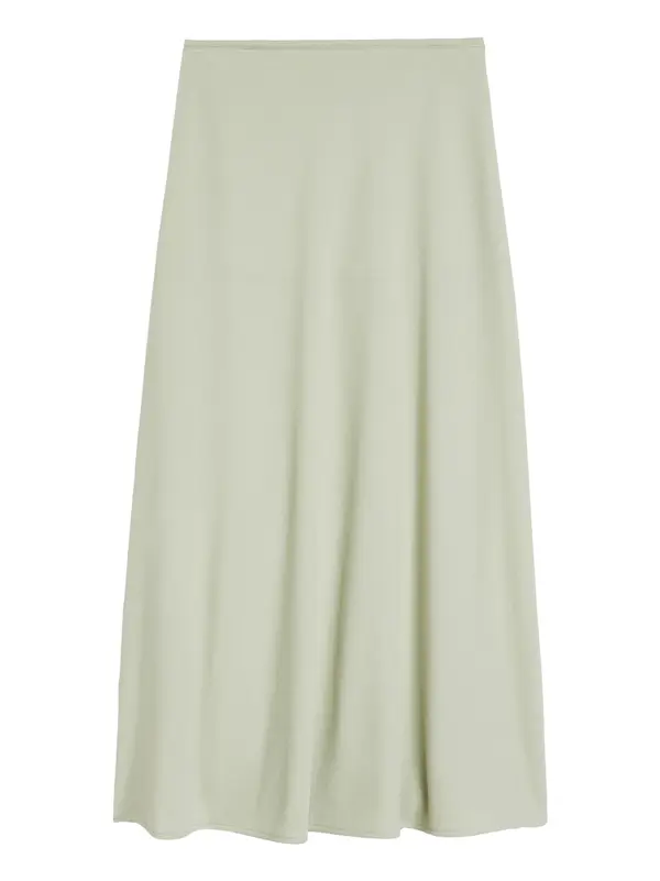 JIL SANDER Flared Midi Skirt - Green