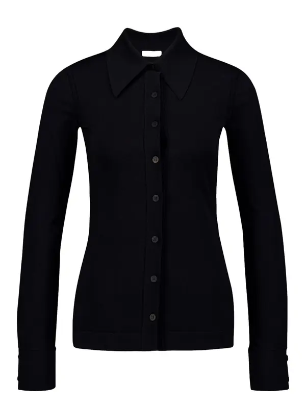 FERRAGAMO Pointed-collar Cardigan - Black
