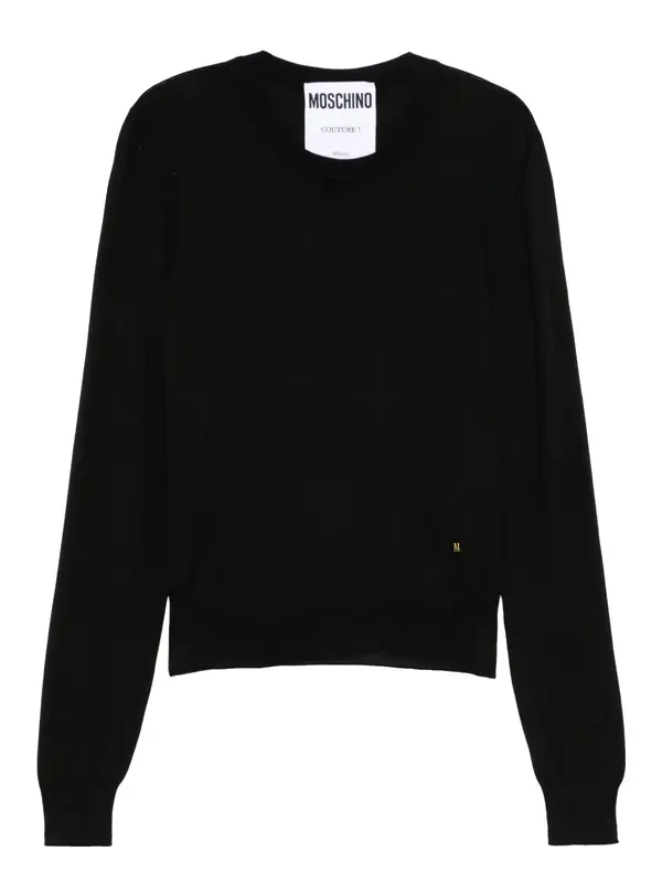 Moschino Fine-knit Sweater - Black