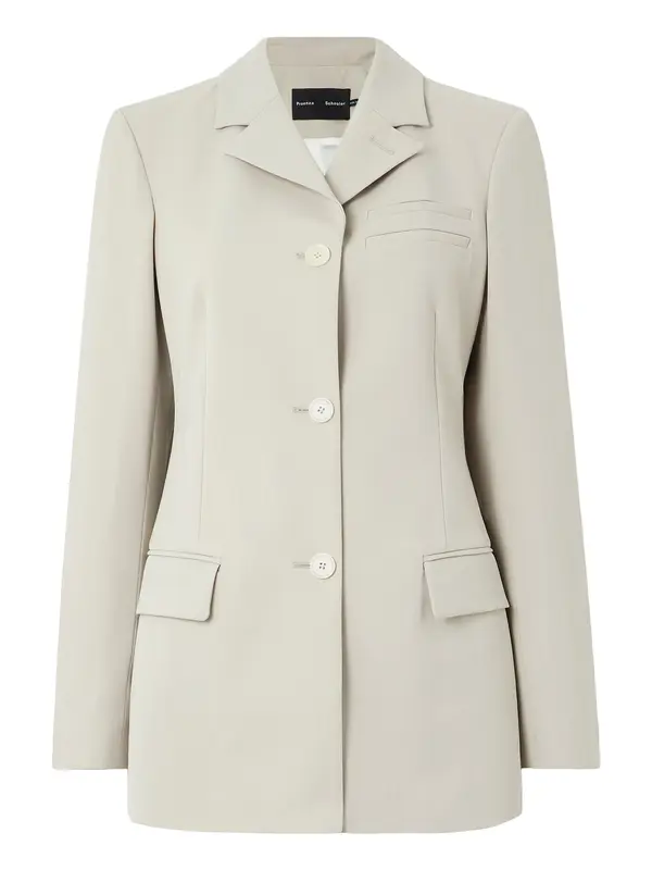 Proenza Schouler Lark Wool-blend Blazer - Gray