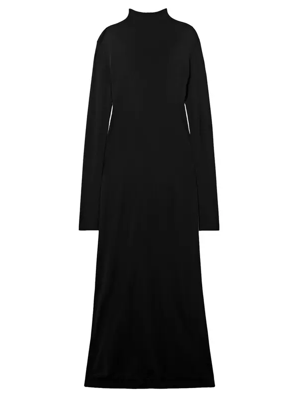 Khaite Norla Jersey Gown - Black