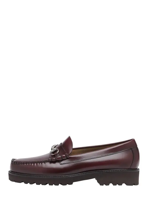G.H. BASS & CO. 90s Lincoln Horse Bit Loafer - Wine Leather