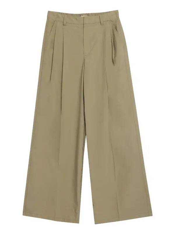 Brunello Cucinelli Pleated Wide-leg Sartorial Pants - Green