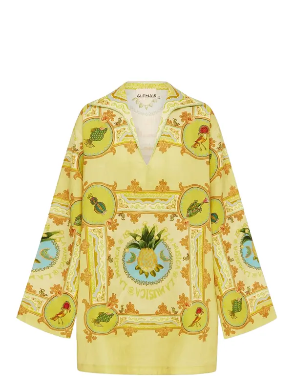 ALEMAIS La Musica Tunic Dress - Lemon