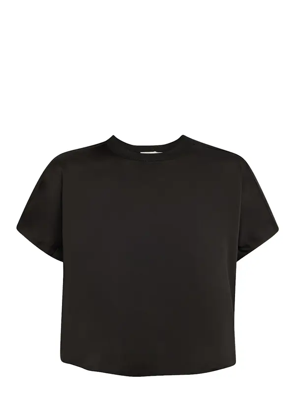 Simkhai Addy Short-sleeve Knit T-shirt - Black