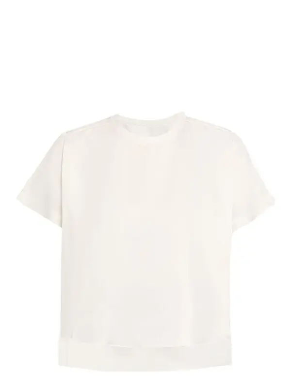 Simkhai Addy Short-sleeve Knit T-shirt - White