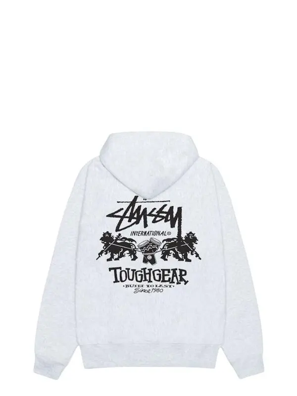 StÜssy Tough Gear International Hoodie - Ash Heather