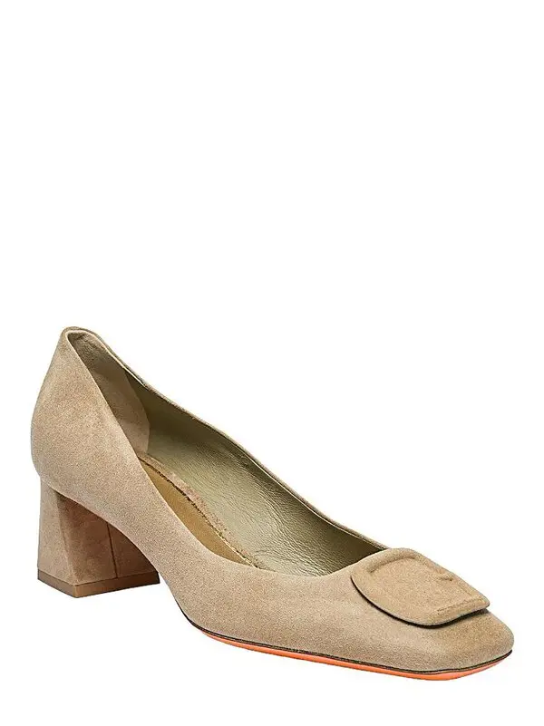 Santoni Suede Pumps - Light Brown