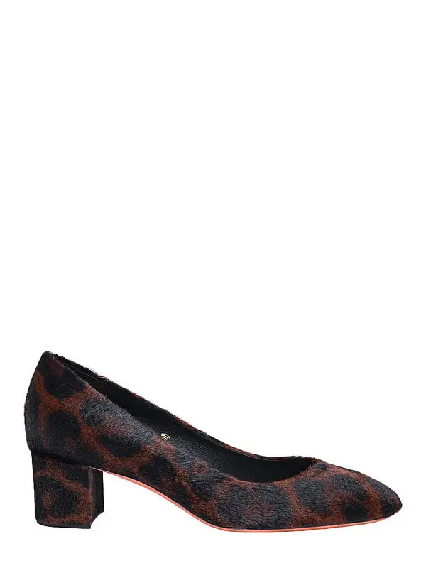 Santoni Low-heel Pump - Leopard