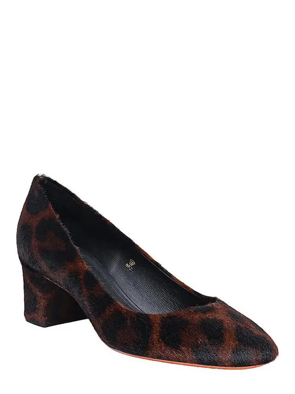 Santoni Fight Low-heel Pump - Leopard