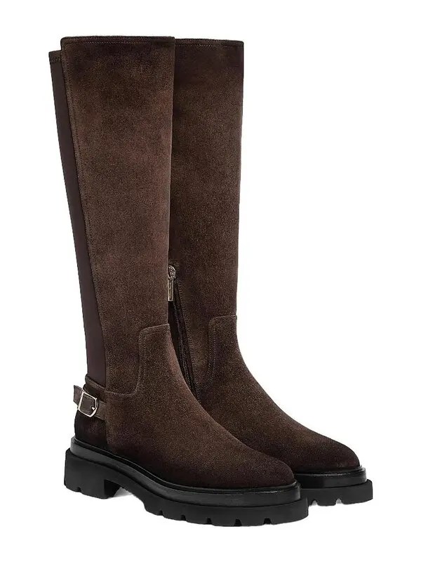 Santoni Erin Lug Sole Boots - Brown