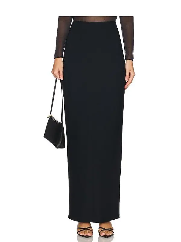 Commando Butter Luxe Maxi Column Skirt - Black