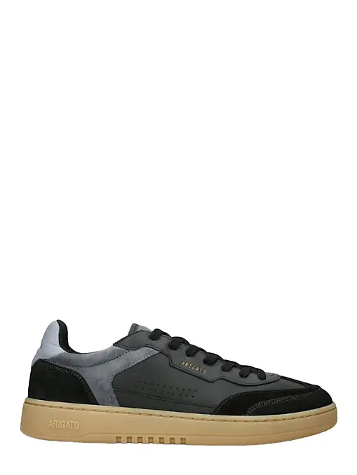 Axel Arigato Dice Leather And Suede Low-top Trainers - Black