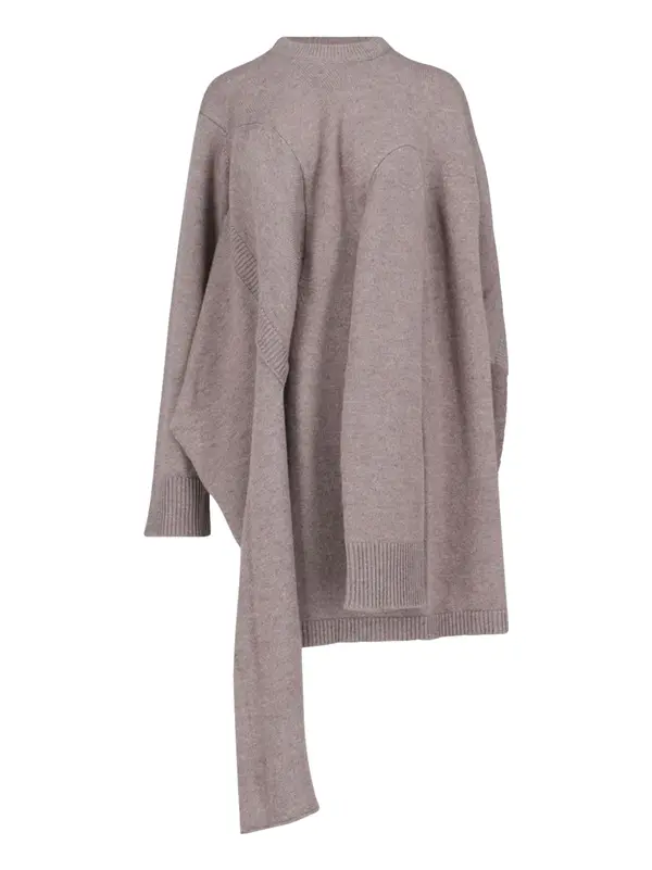 NICCOLO PASQUALETTI Asymmetric Sweater - Brown