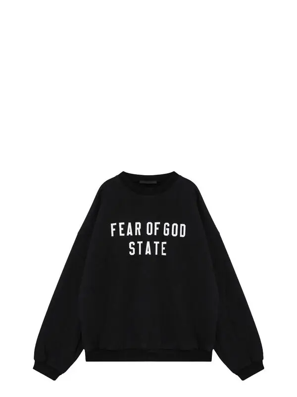 Fear Of God Embroidered Logo Sweatshirt - Black