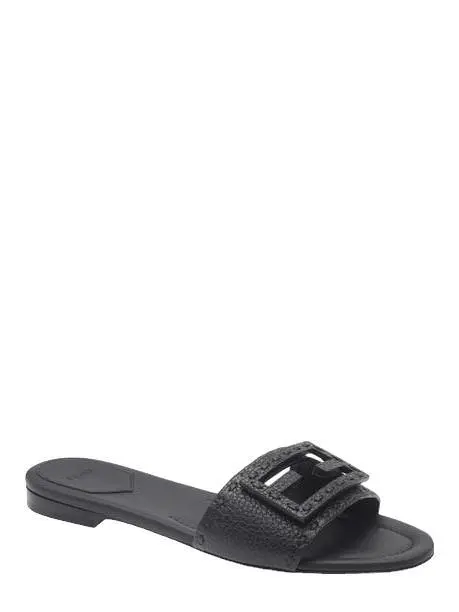 Fendi Signature Slide Sandal - Nero