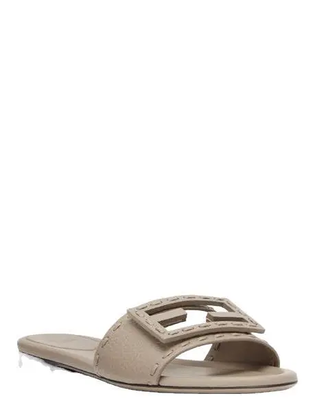 Fendi Signature Slide Sandal - Tortor/ Tortor Tortor