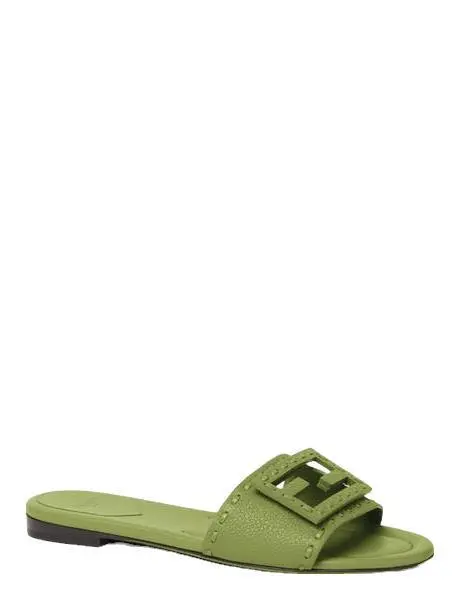 Fendi Signature Slide Sandal - Verde Verbena
