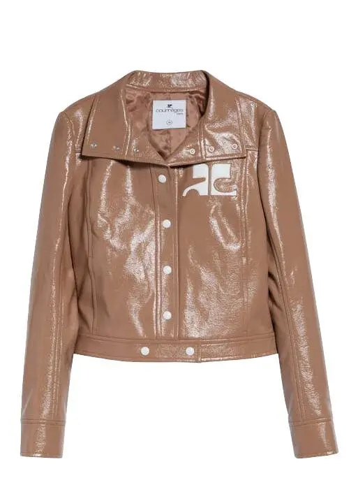 COURREGES Re-edition Vinyl Jacket - Bronzer