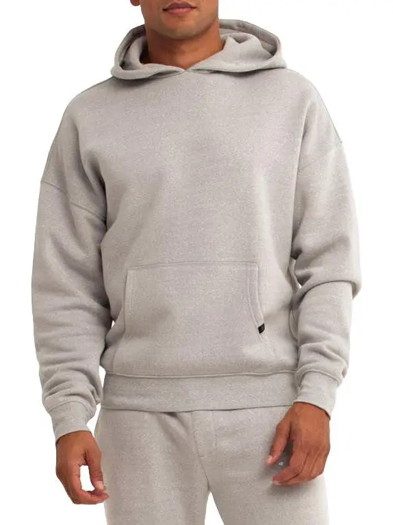 THREADS 4 THOUGHT Oversized Fleece Hoodie - Light Heather Grey