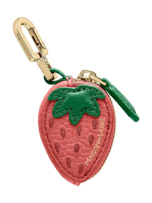 MAISON DE SABRE Sabrémoji Fruit Charm In Pink - Strawberry Charm