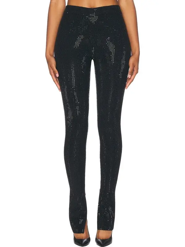 Retrofete Cocoa Embellished Knit Pant - Black