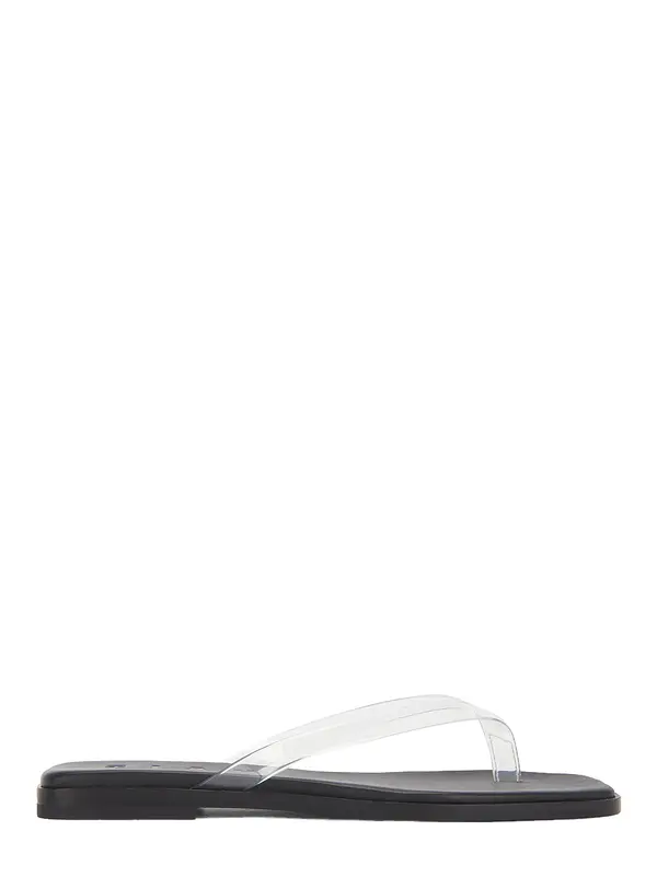 ZIAH Transparent Thong Sandal - Transparent Black