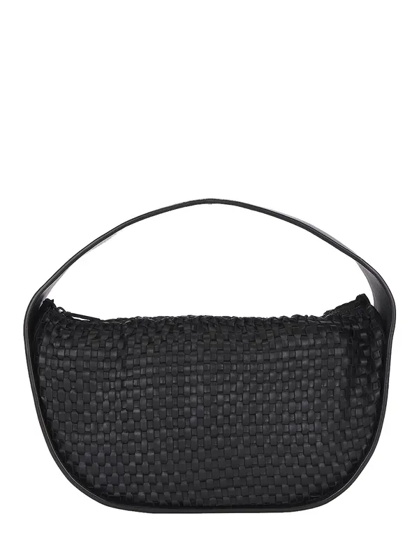 ST. AGNI Woven Petit Arc Bag - Black