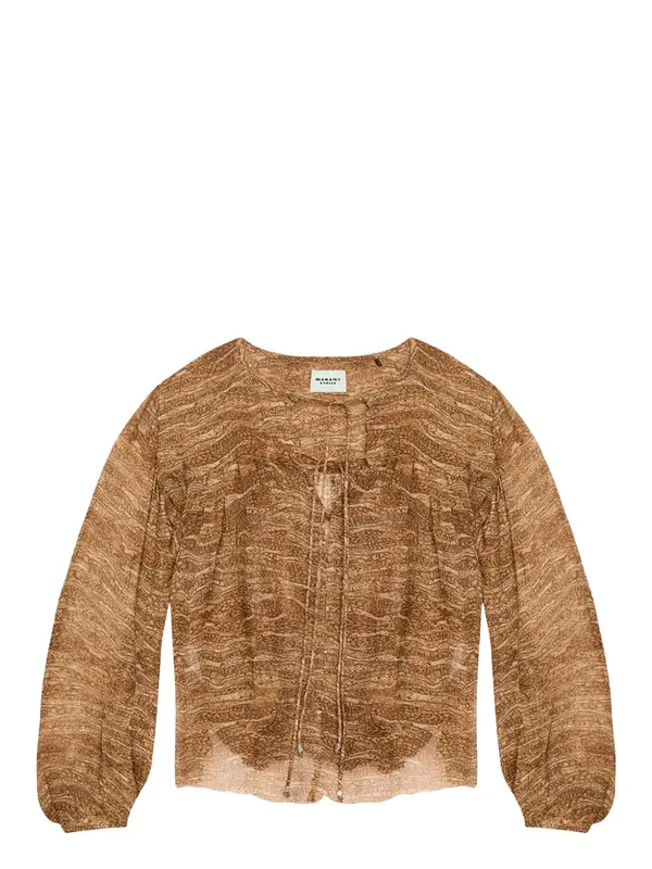 MARANT ETOILE Advika Top - Brown