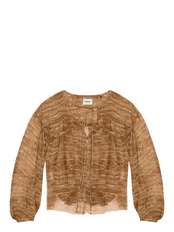 MARANT ETOILE Advika Top - Brown
