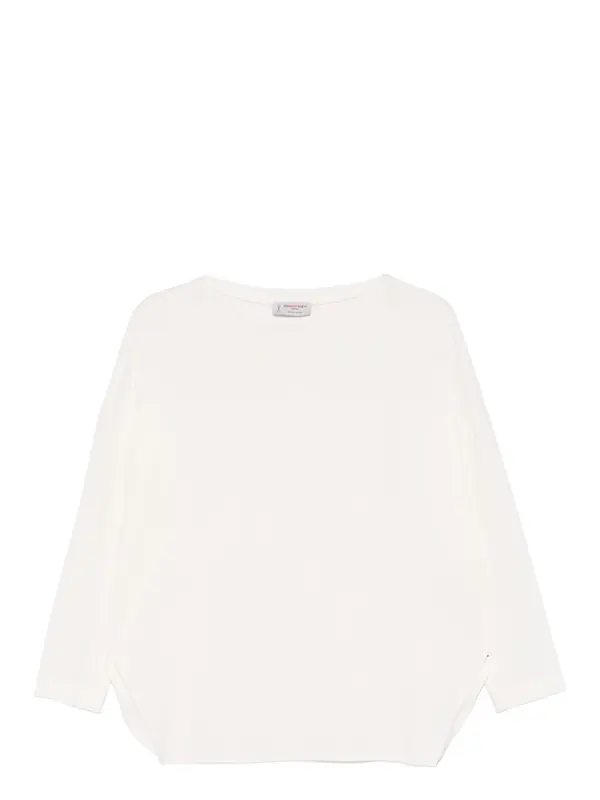 Alberto Biani Crepe-texture Blouse - White