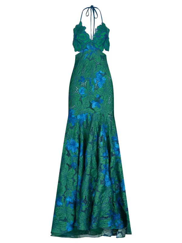 Silvia Tcherassi Cara Gown - Blue
