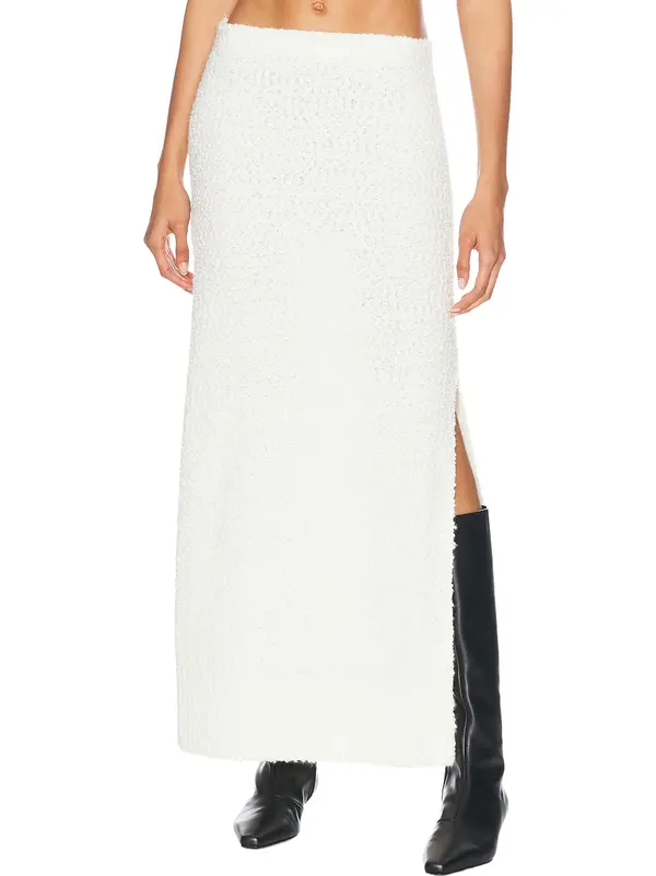 Lpa Evan Maxi Knit Skirt - Winter White